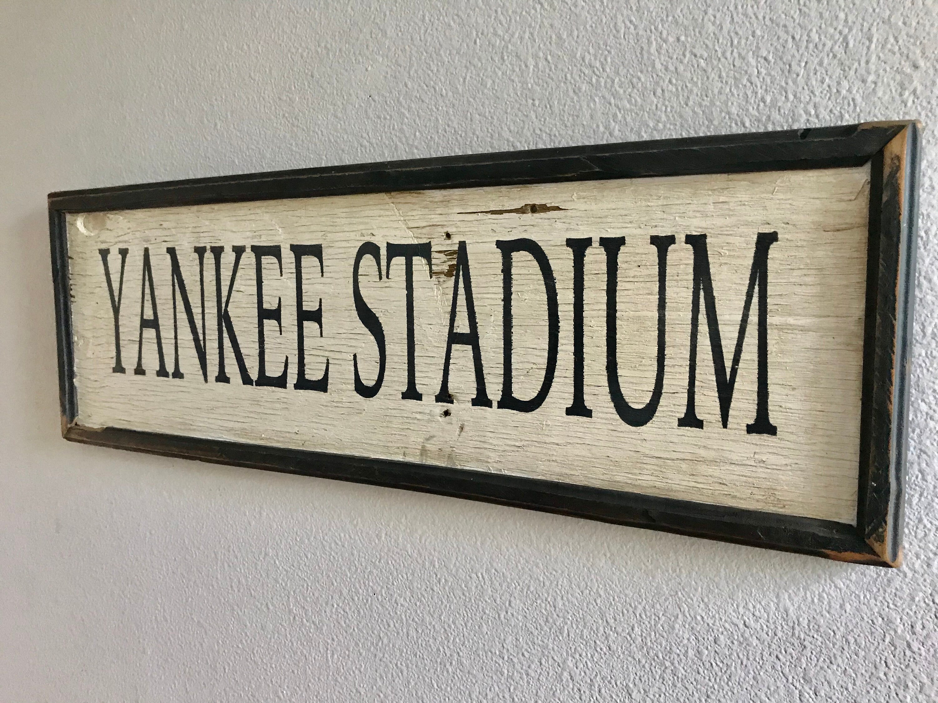 Yankee Stadium Sign Wooden Handmade - Etsy