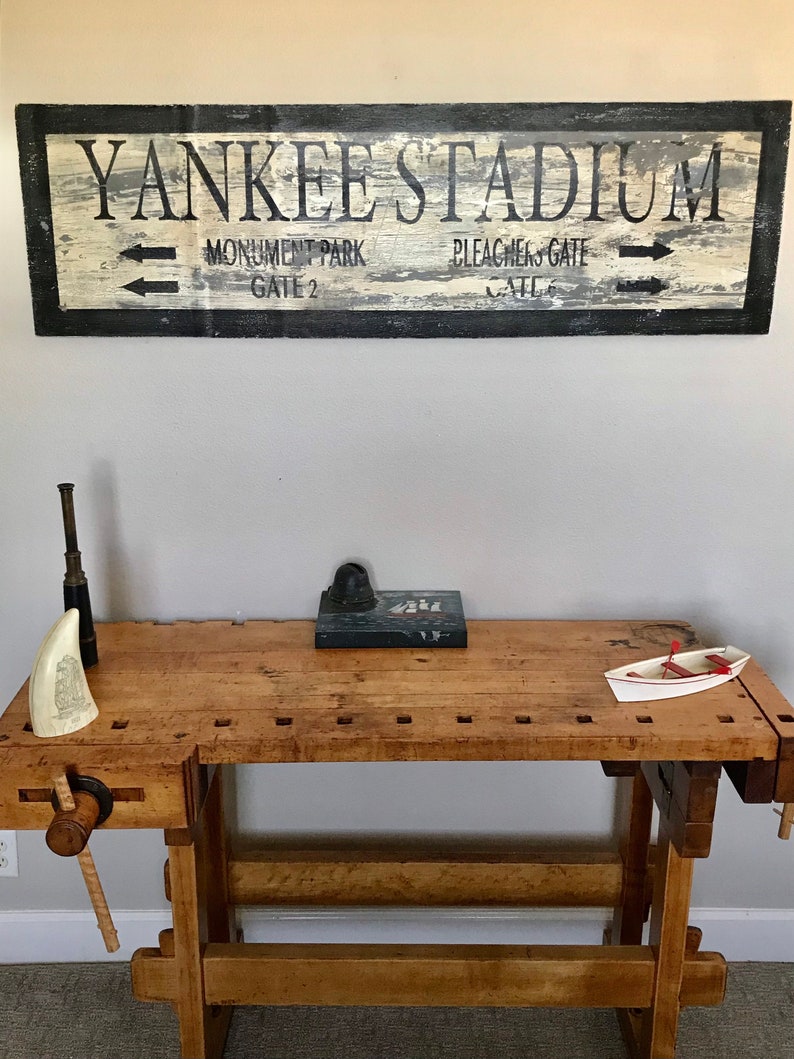 Yankee Stadium Sign Yankee Stadium Sign-rustic Hand Made - Etsy