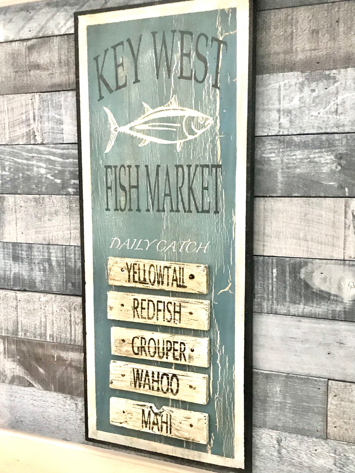Personalized Old Fashioned Fish Market Sign Nautical Rustic - Etsy