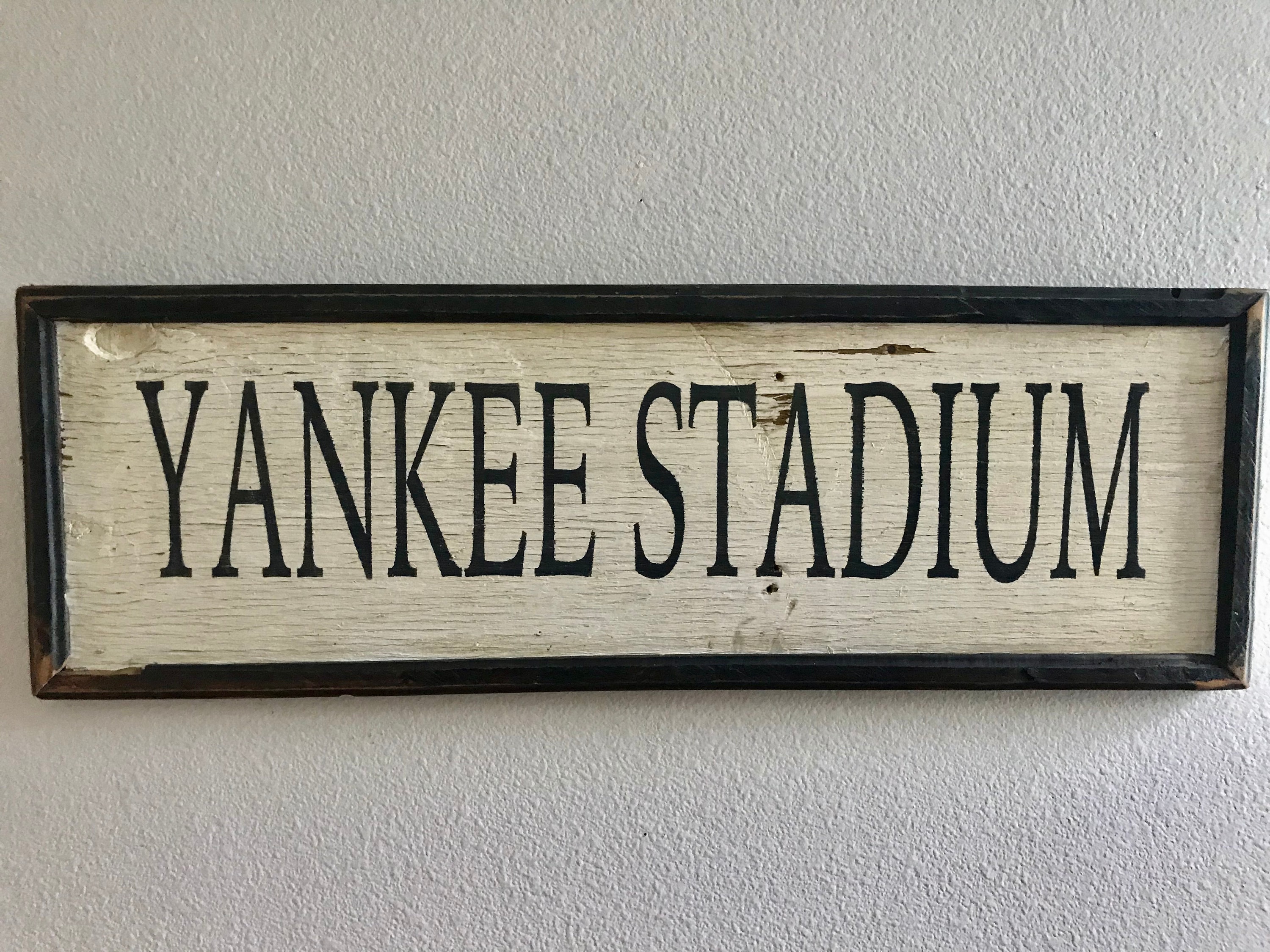 Yankee Stadium Sign Wooden Handmade - Etsy