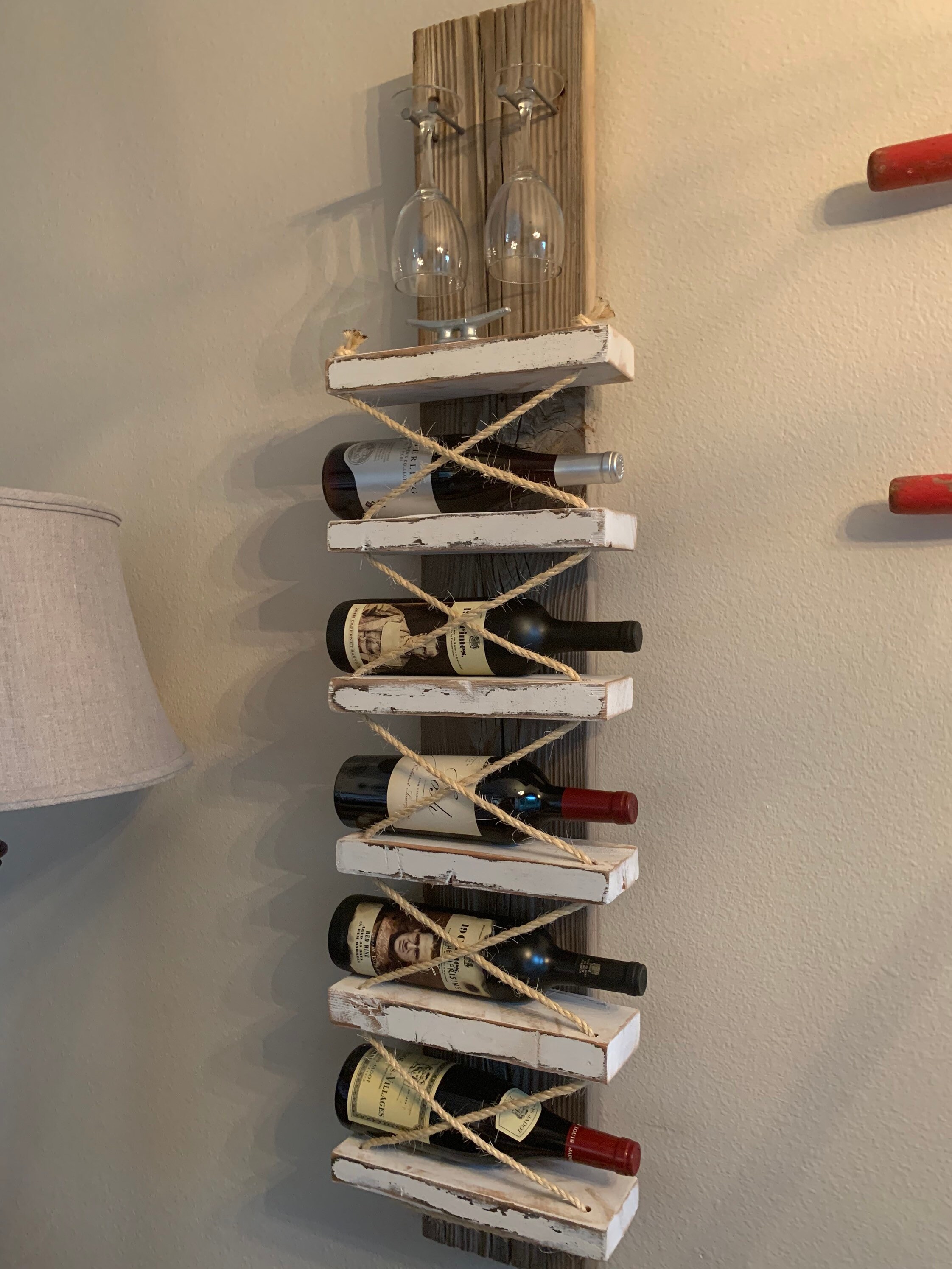 Repurposed Wood Wine Rack - Etsy