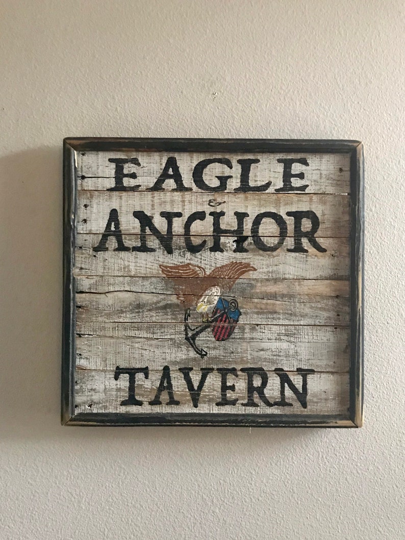 Eagle and Anchor Tavern Sign - Etsy