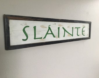 Irish Slainte Sign - Etsy