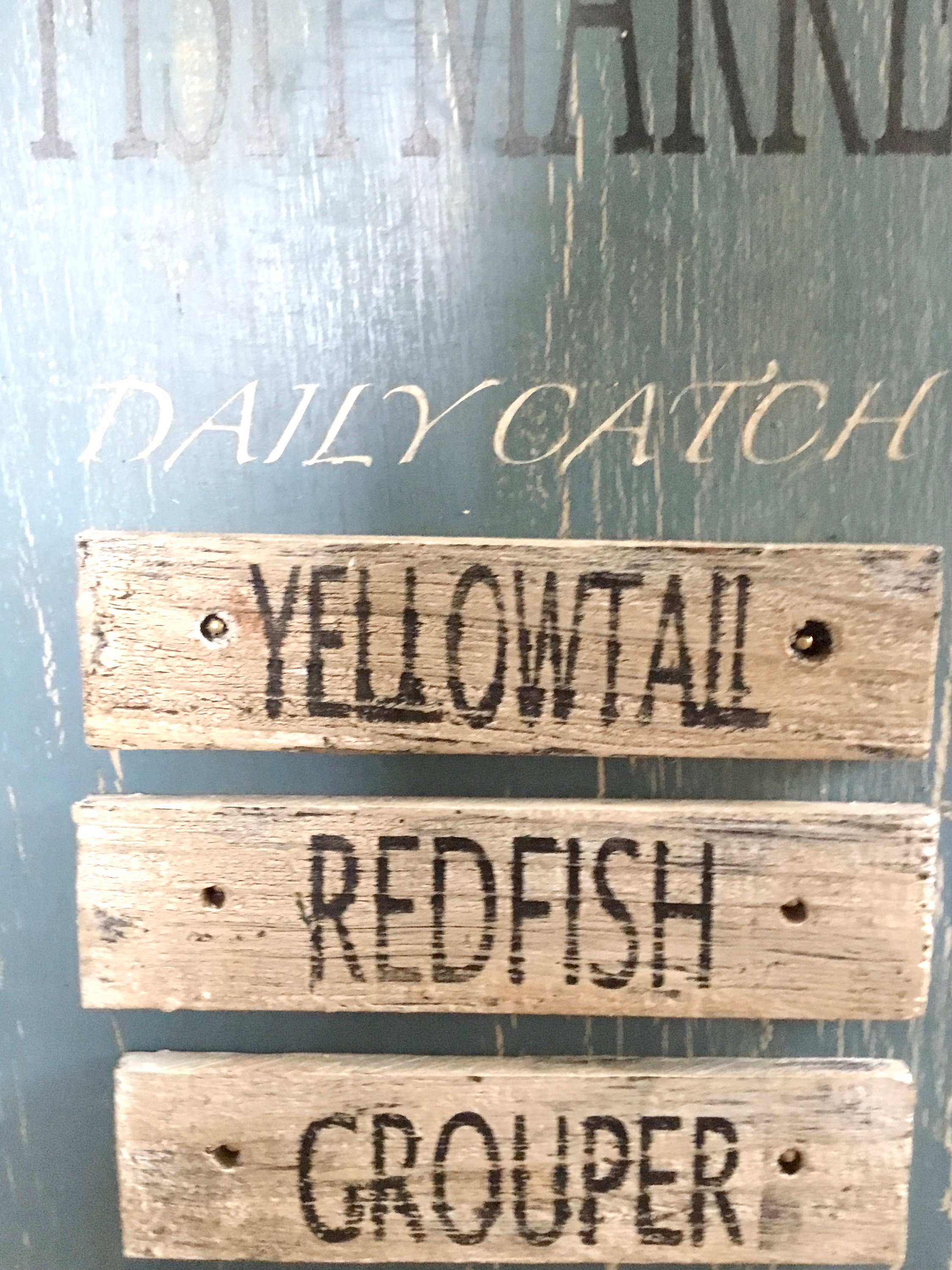 Personalized Old Fashioned Fish Market Sign Nautical Rustic - Etsy