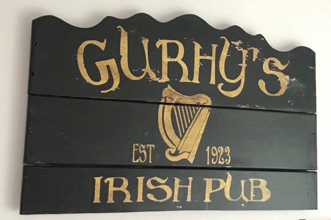 Personalized Irish Pub Sign, Antique Pub Sign, Pub Decor, Irish Family ...