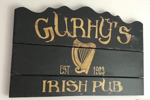 Personalized Irish Pub Sign Antique Pub Sign Pub Decor - Etsy