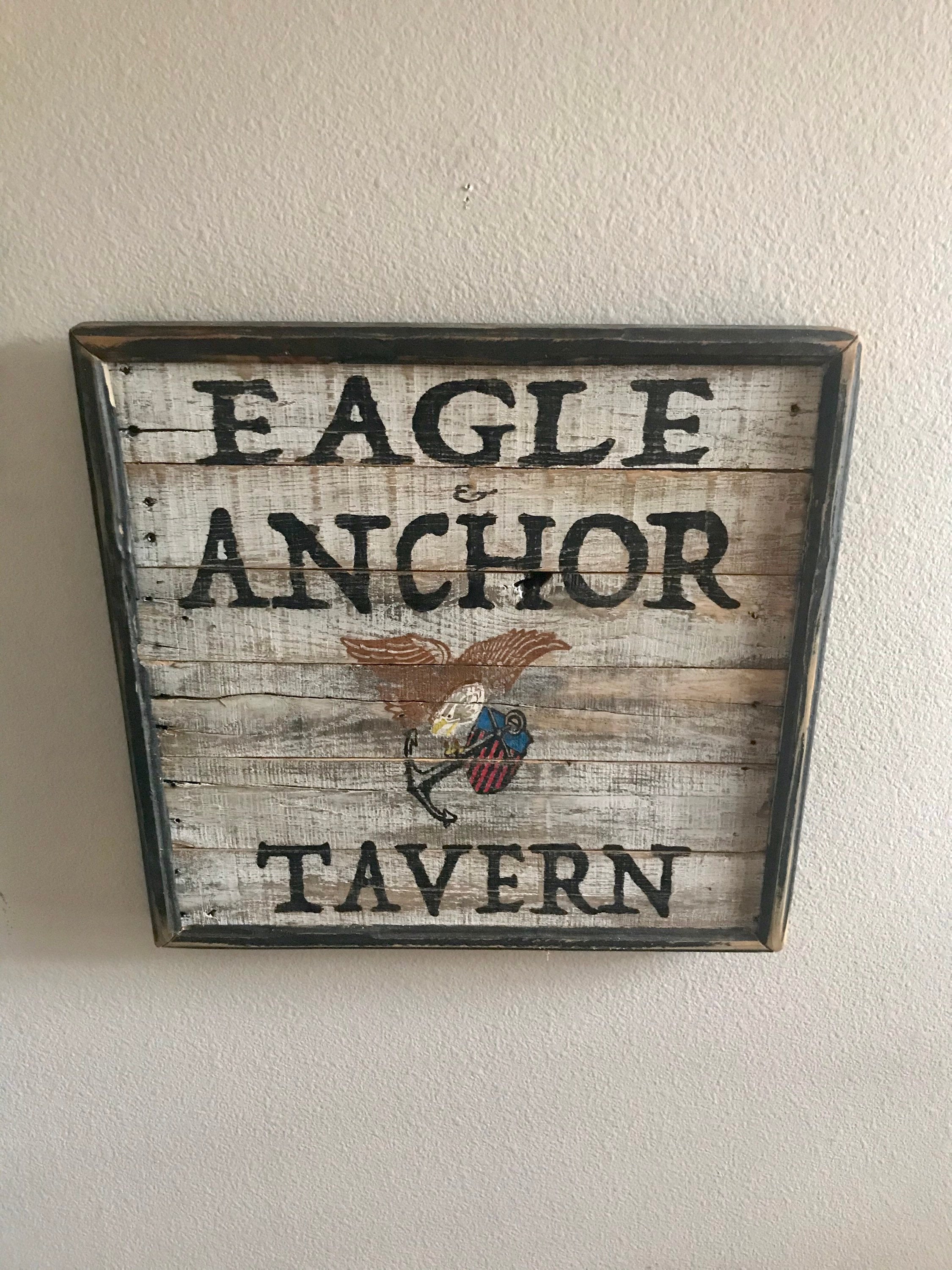 Eagle and Anchor Tavern Sign - Etsy