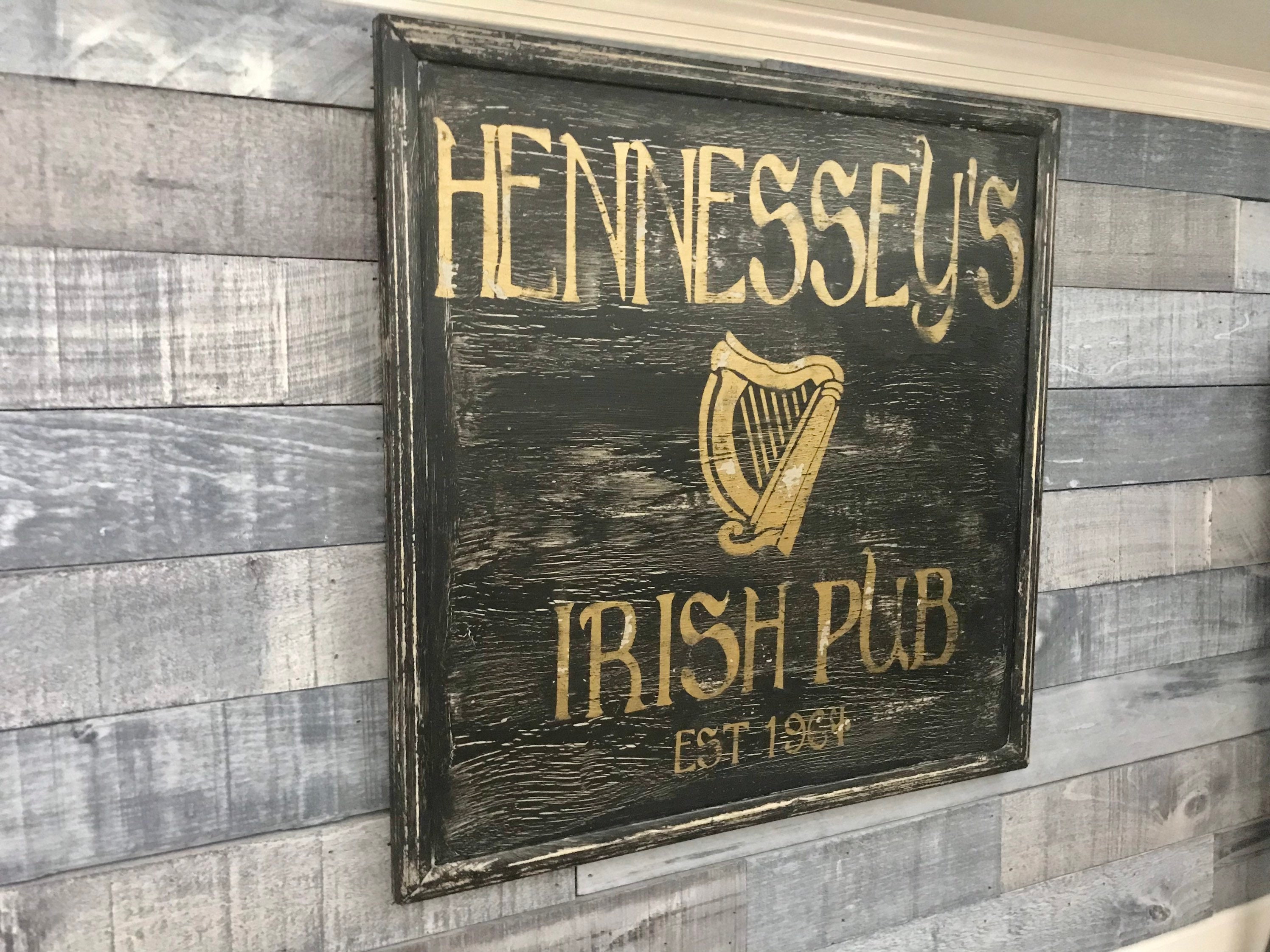 Personalized Irish Pub Wood Sign Custom Bar Signs Tavern - Etsy