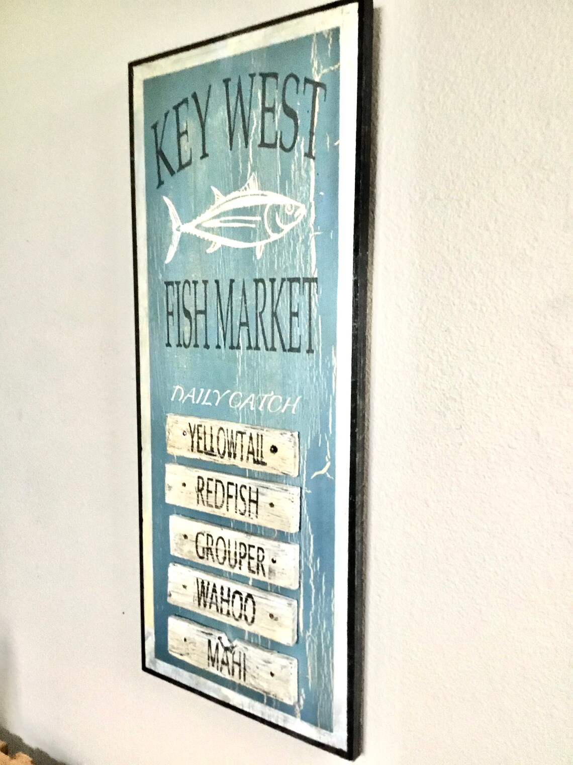 Personalized Old Fashioned Fish Market Sign Nautical Rustic - Etsy