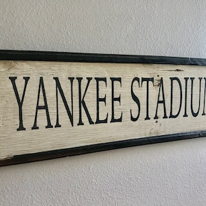 Yankee Stadium Sign Wooden Handmade - Etsy