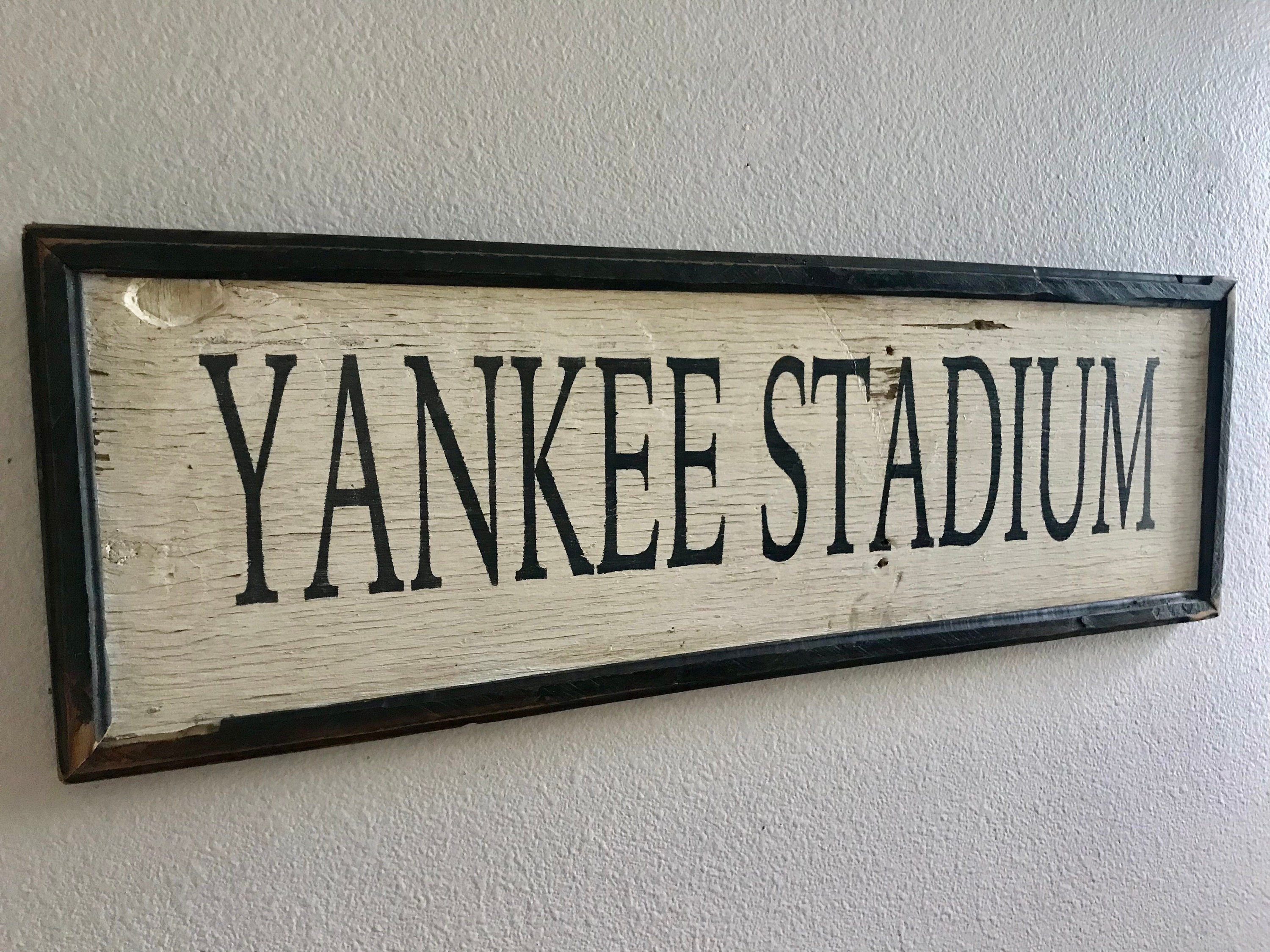 Yankee Stadium Sign Wooden Handmade - Etsy