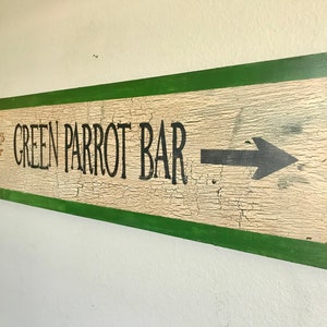 Parrot Bar, Parrot Lovers, Parrot Sign, Parrot Decor, Parrot Bar Decor ...