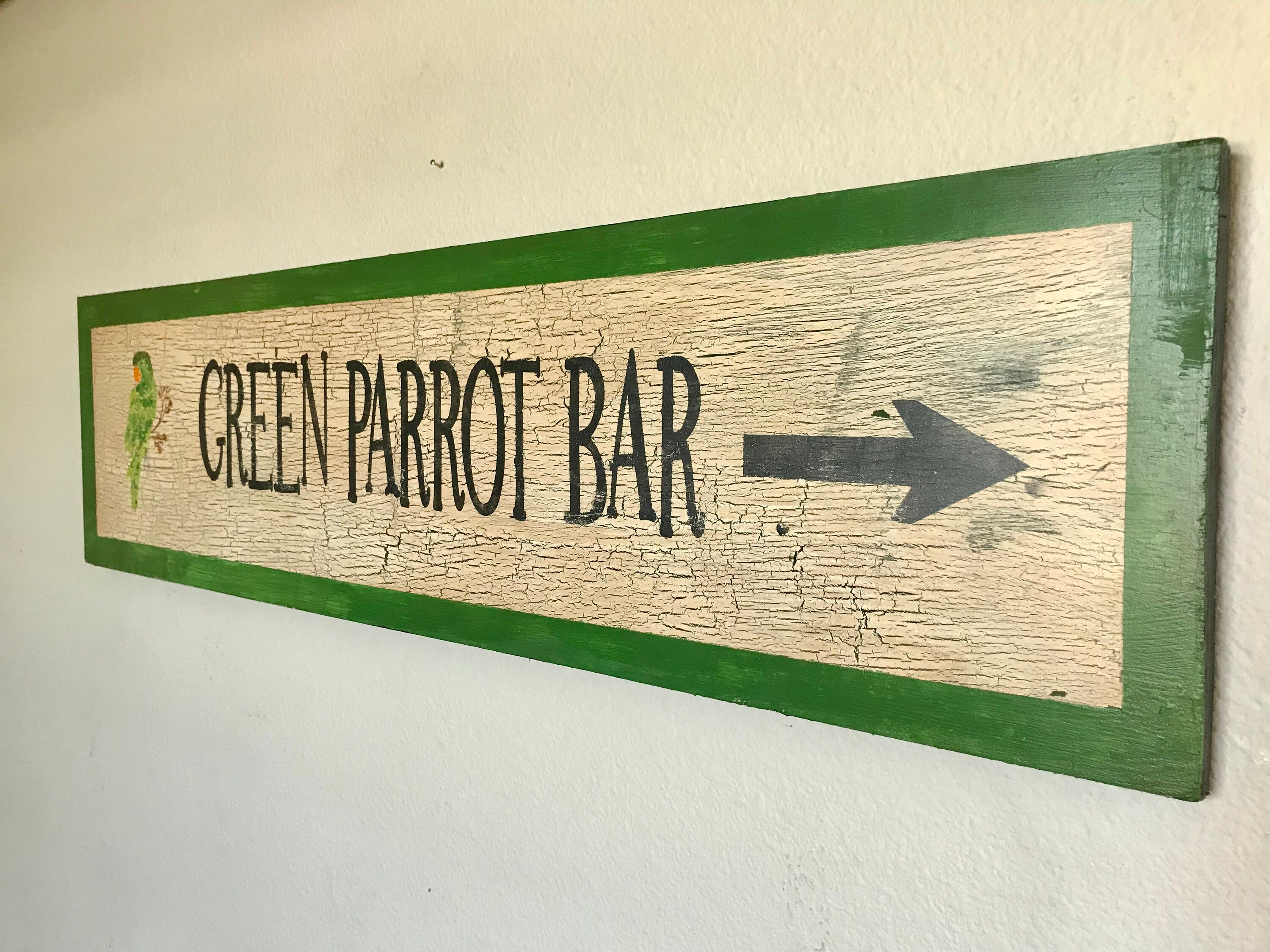Parrot Bar, Parrot Lovers, Parrot Sign, Parrot Decor, Parrot Bar Decor ...