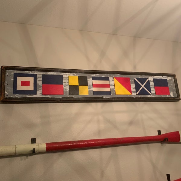 Signal Flag Wood Sign - Etsy