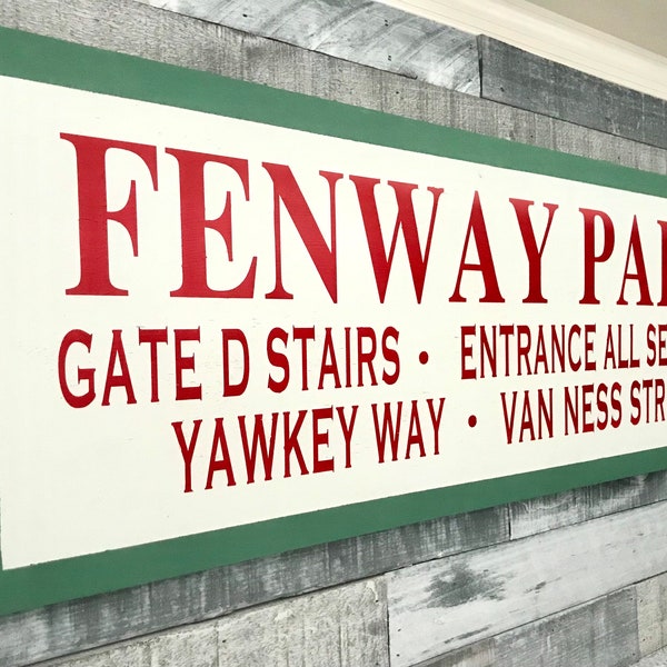 Fenway Park Sign - Etsy