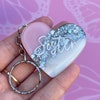 Best Friend Resin Glitter Heart KEYRING Best Friend Gift Personalised ...