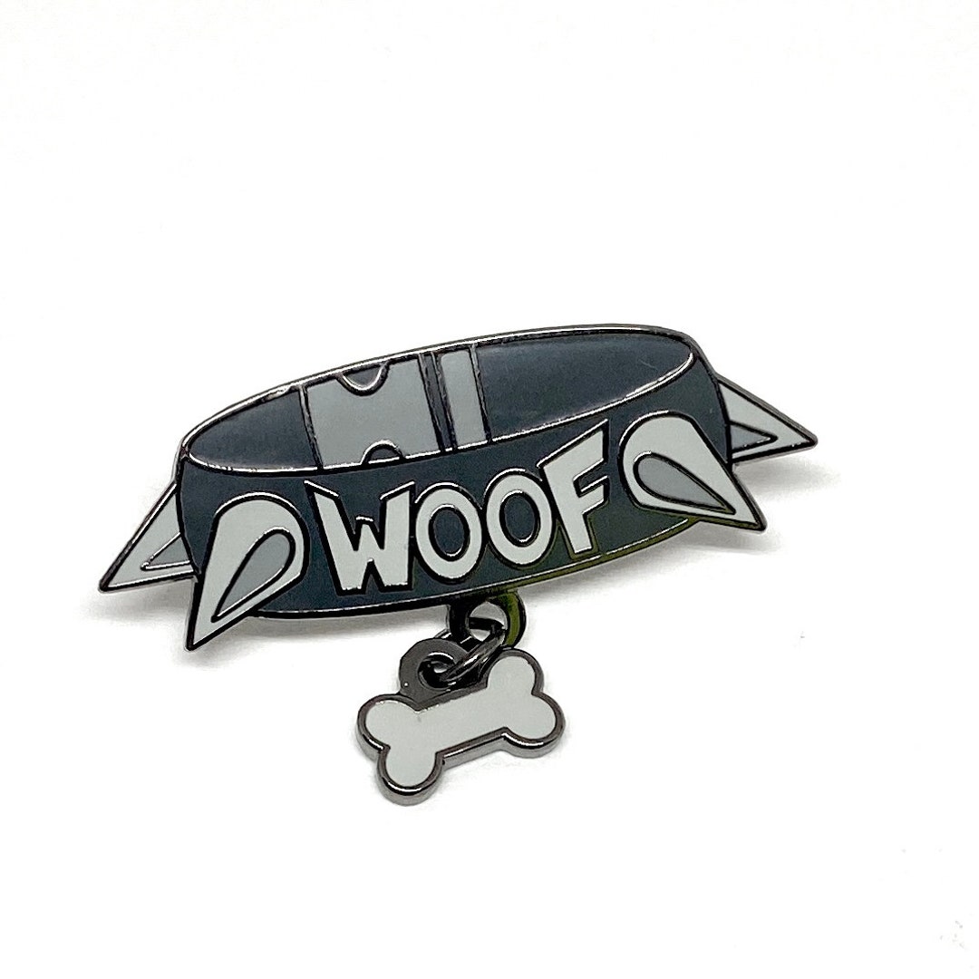 Woof Collar Pin - Etsy