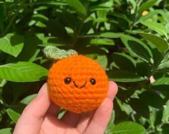 Crochet Orange Keychain - Etsy