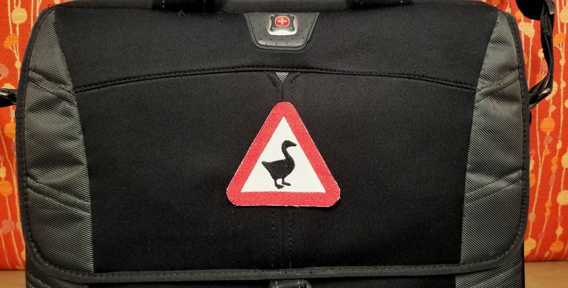 Goose Game Patch Logo Warning Sign - Etsy