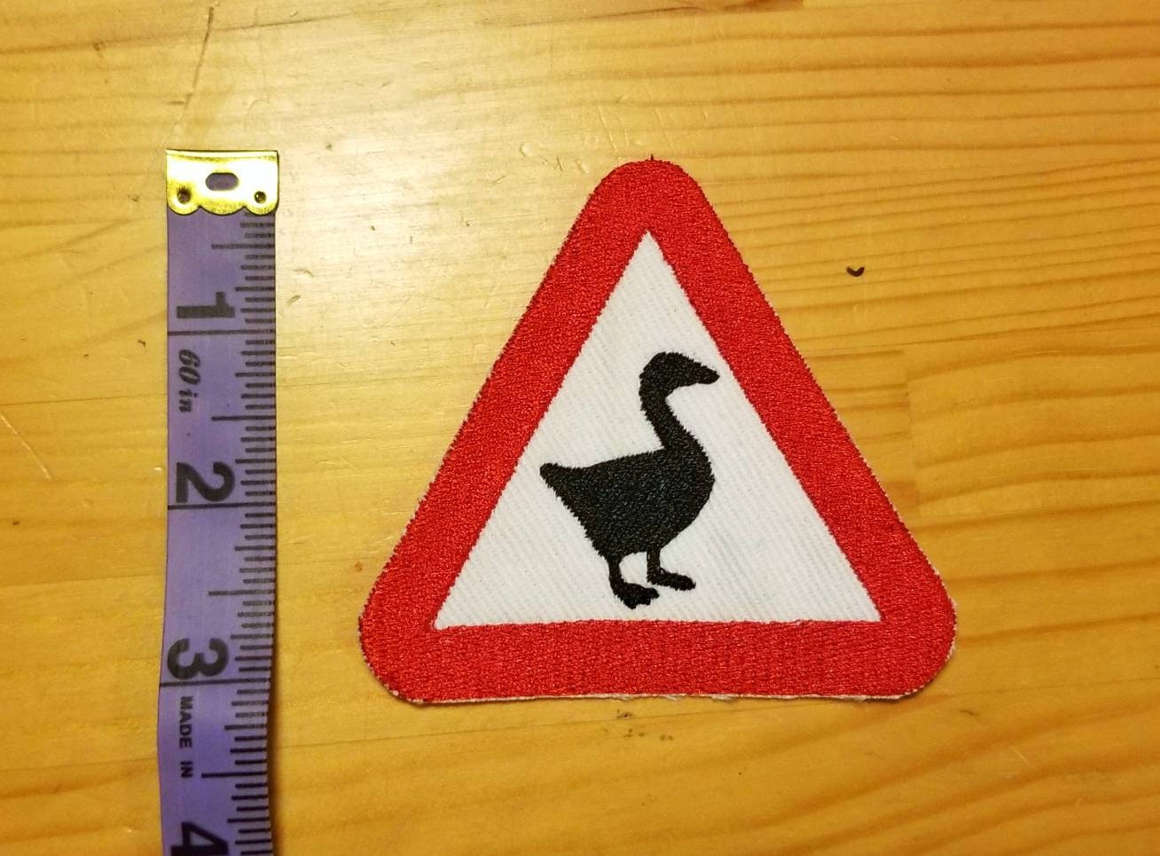 Goose Game Patch Logo Warning Sign - Etsy