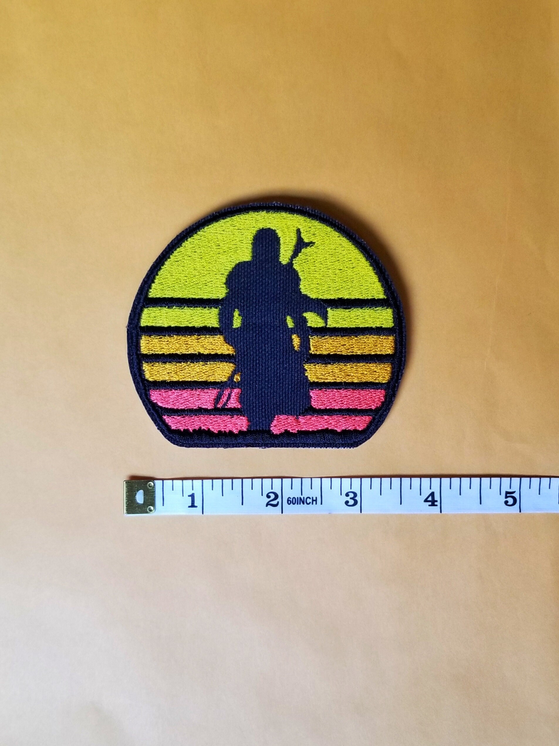 Mandalorian Inspired Patch, Sunset, Badass Stride - Etsy