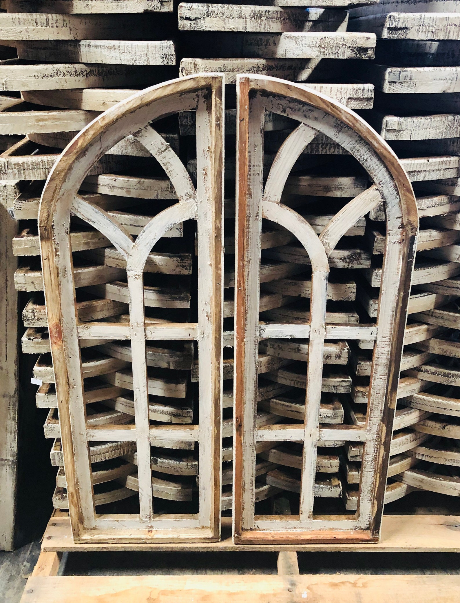 Cathedral Wood Arches Farmhouse Style | Etsy