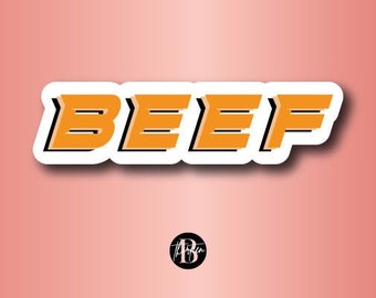 BEEF Custom Name Agflag Decal - Etsy