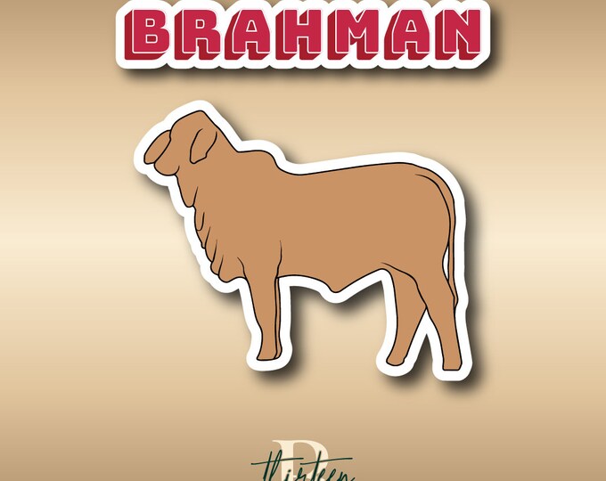 Red Brahman Heifer Sticker Pack - Etsy
