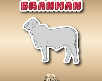 Red Brahman Heifer Sticker Pack | Etsy