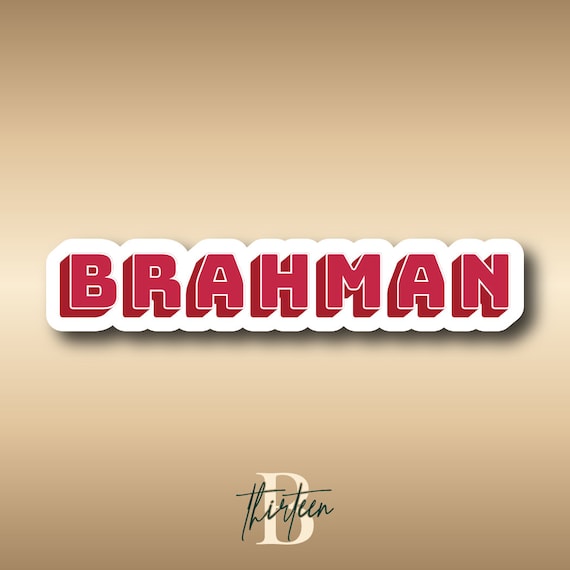 Brahman Sticker | Etsy