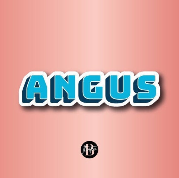 Angus Sticker | Etsy