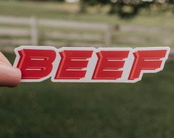 BEEF Custom Name Agflag Decal - Etsy