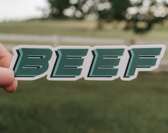Beef Bumper Sticker - Etsy