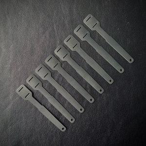 Black Hypalon Zipper Pulls: Backpack & Bag Zip Accessory, Set of 8 - Etsy