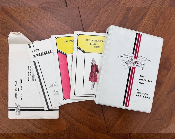 1960's Vintage Sewing Pattern Drafting Book Plus Supplements With ...