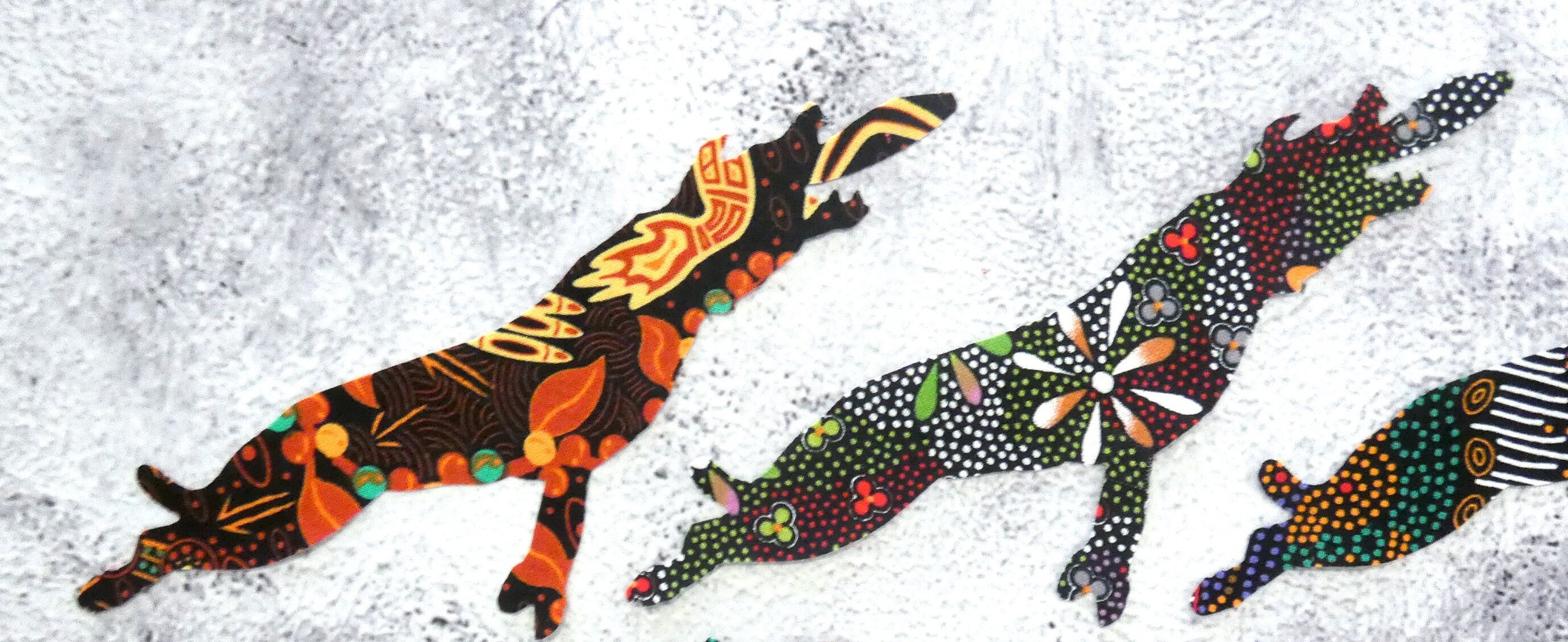 Blue Heeler Dog Applique: Aboriginal Fabric Die Cuts for Quilting - Etsy