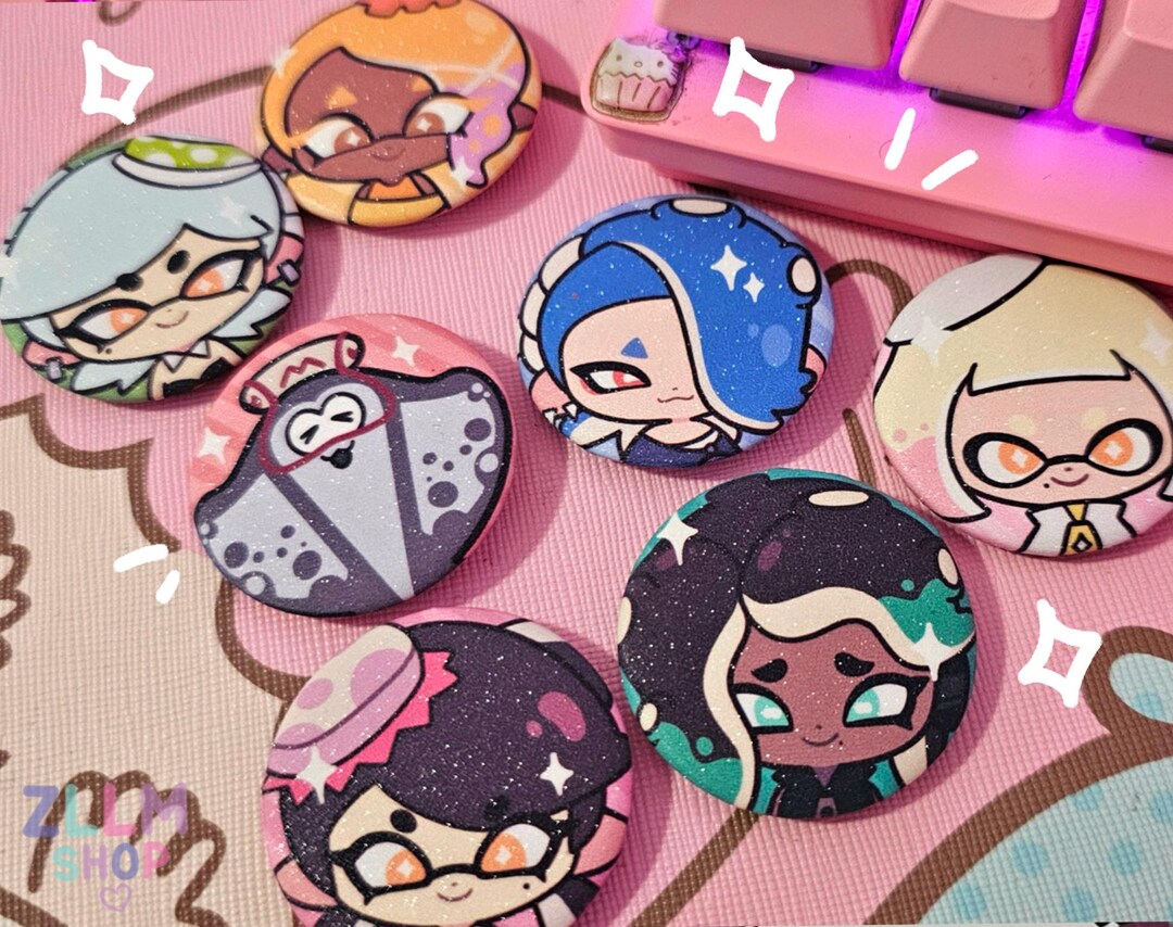 Splatoon Idols: Badges - Etsy