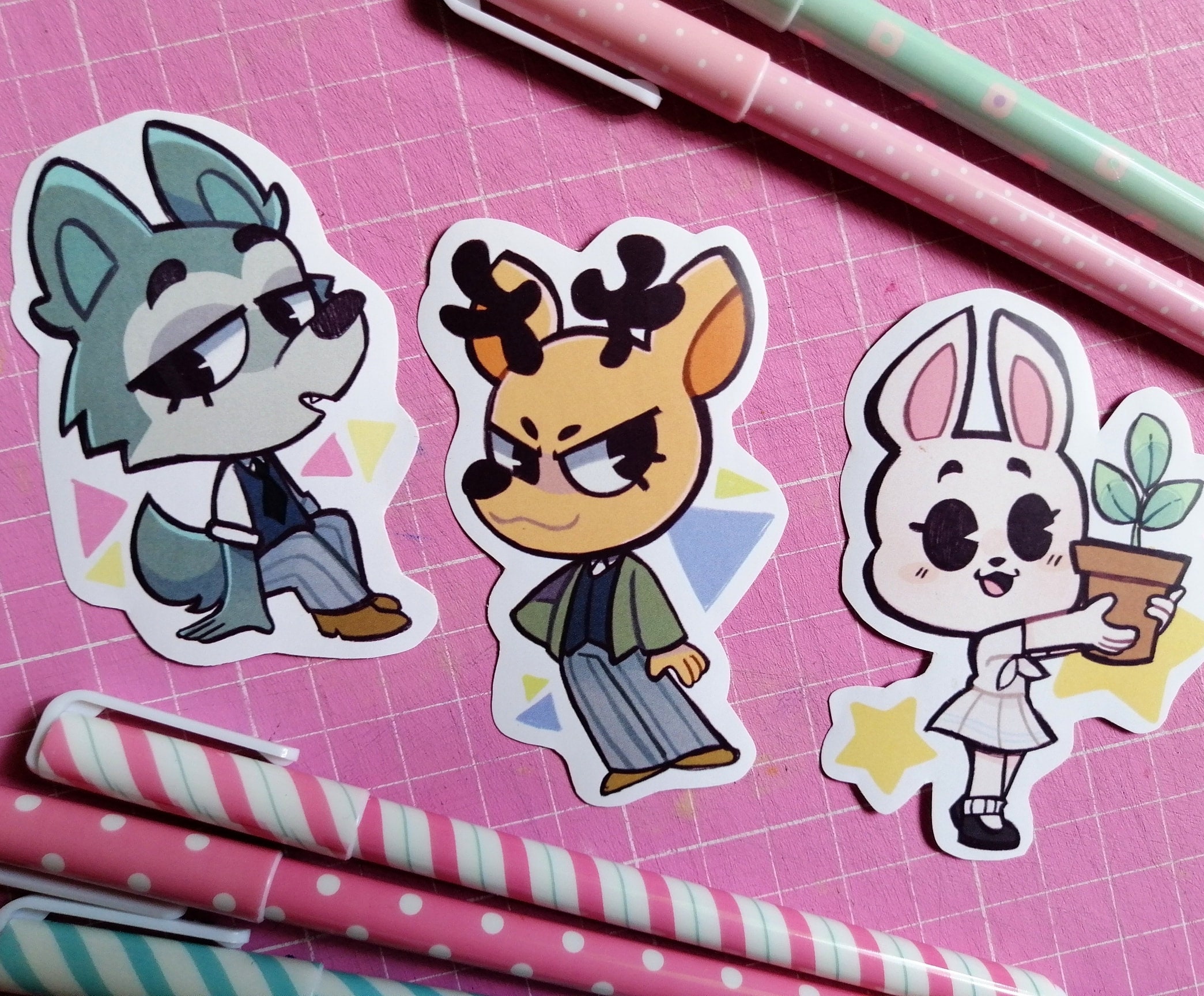 Paper & Party Supplies Stickers, Labels & Tags Beastars sticker Legosi ...