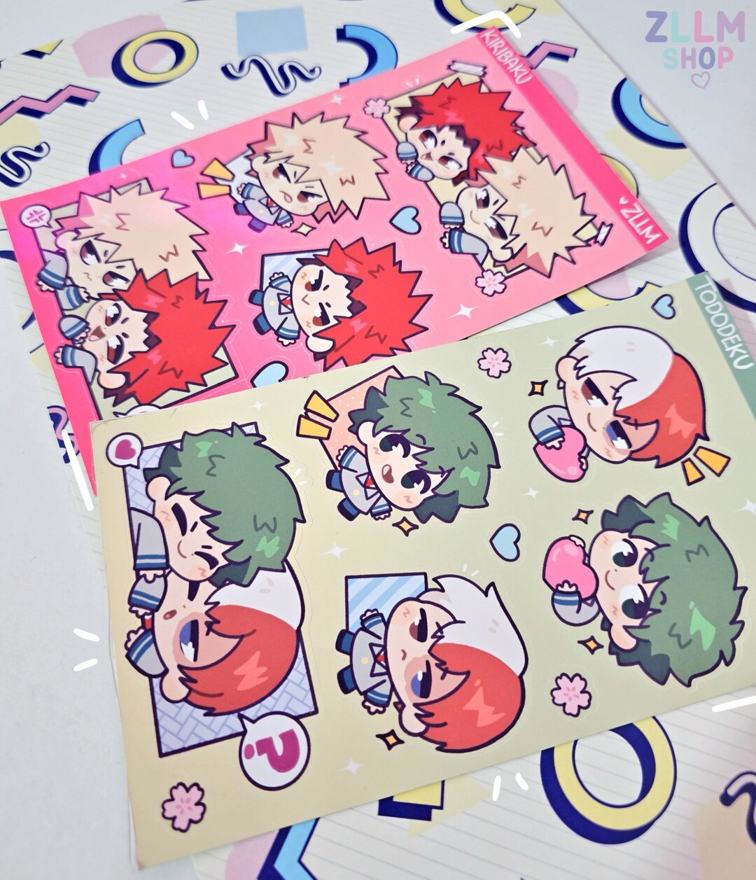 Tododeku + Kiribaku | Sticker Sheet - Etsy