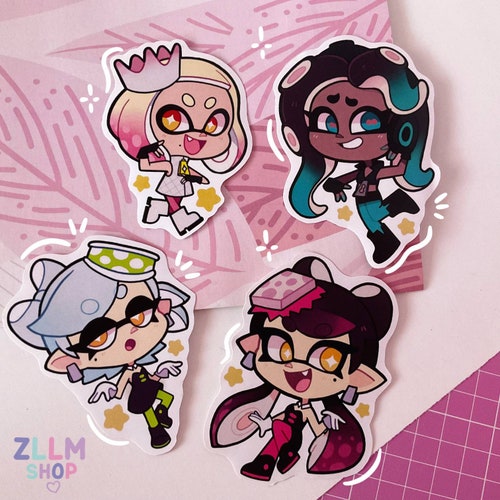 Splatoon Idols Holographic Vinyl Sticker - Etsy