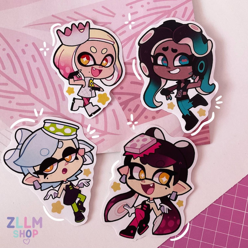 Splatoon: Stickers Vinyl - Etsy