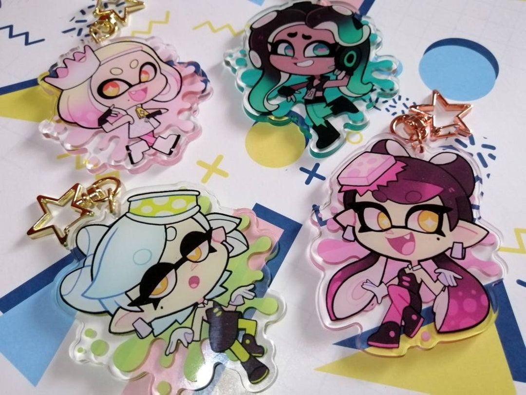 Splatoon: Marina, Pearl, Callie & Marie | Acrylic Charm - Etsy UK