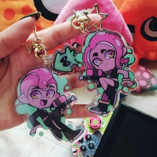 Splatoon 3 Shiver & Frye 2.5 Rainbow Acrylic Charm - Etsy