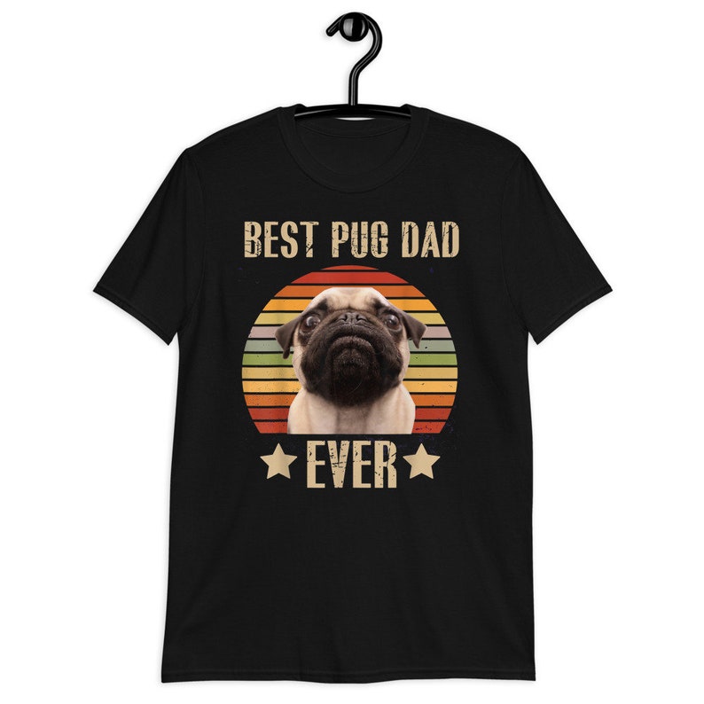 Mens Retro Vintage Best Pug Dad Ever Father's Gift - Etsy