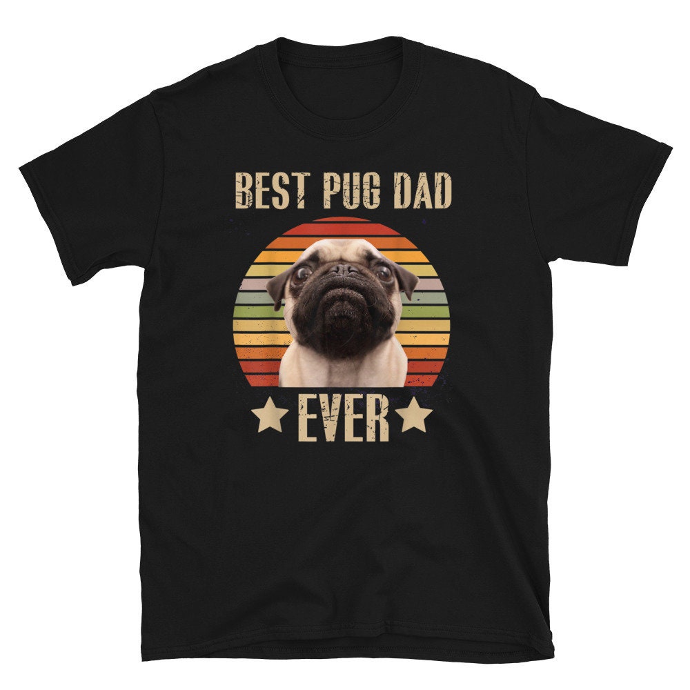 Mens Retro Vintage Best Pug Dad Ever Father's Gift - Etsy