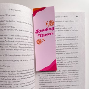 Reading Queen Bookmark- Page Marker- Aesthetic Bookmark- Gifts for ...