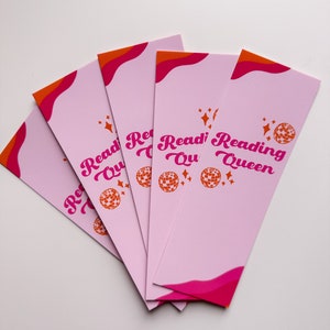 Reading Queen Bookmark- Page Marker- Aesthetic Bookmark- Gifts for ...