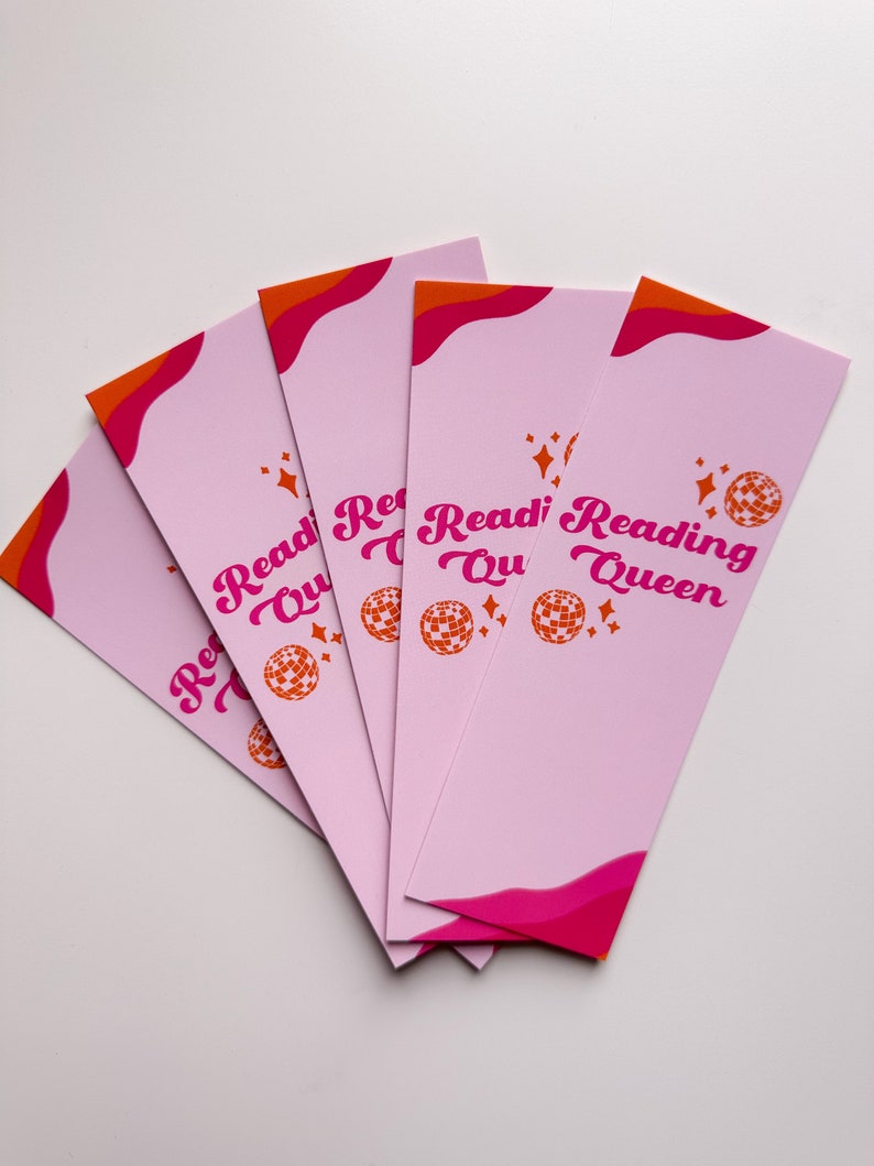 Reading Queen Bookmark- Page Marker- Aesthetic Bookmark- Gifts for ...