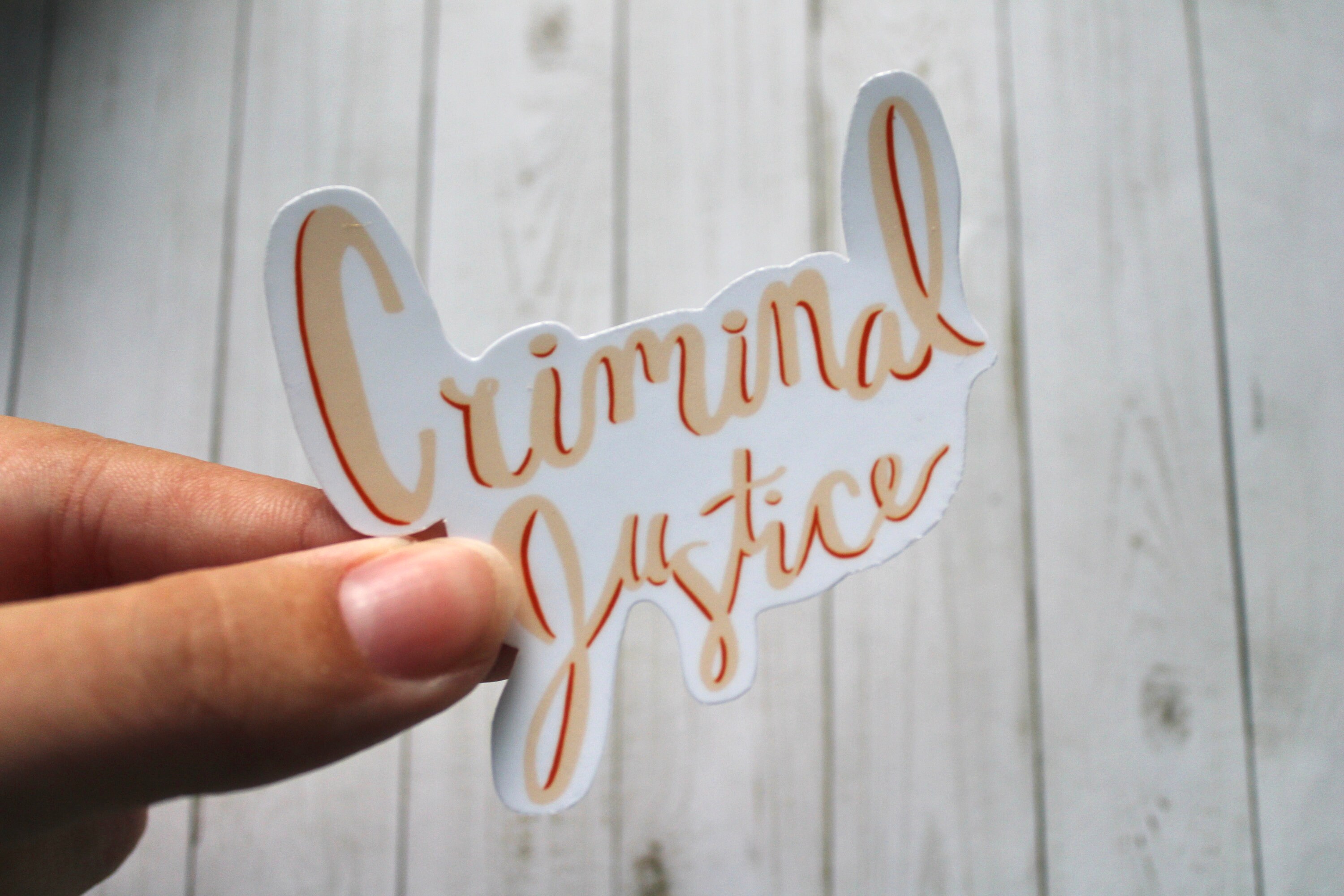 Criminal Justice College Major Sticker College Sticker - Etsy Sweden