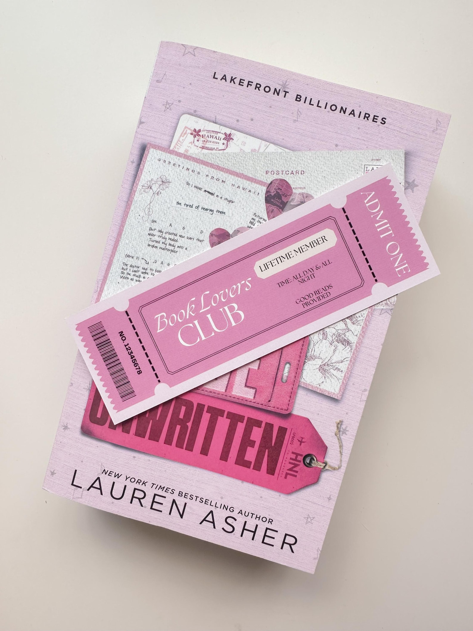Book Club Ticket Bookmark- Page Marker- Aesthetic Bookmark- Gifts for ...